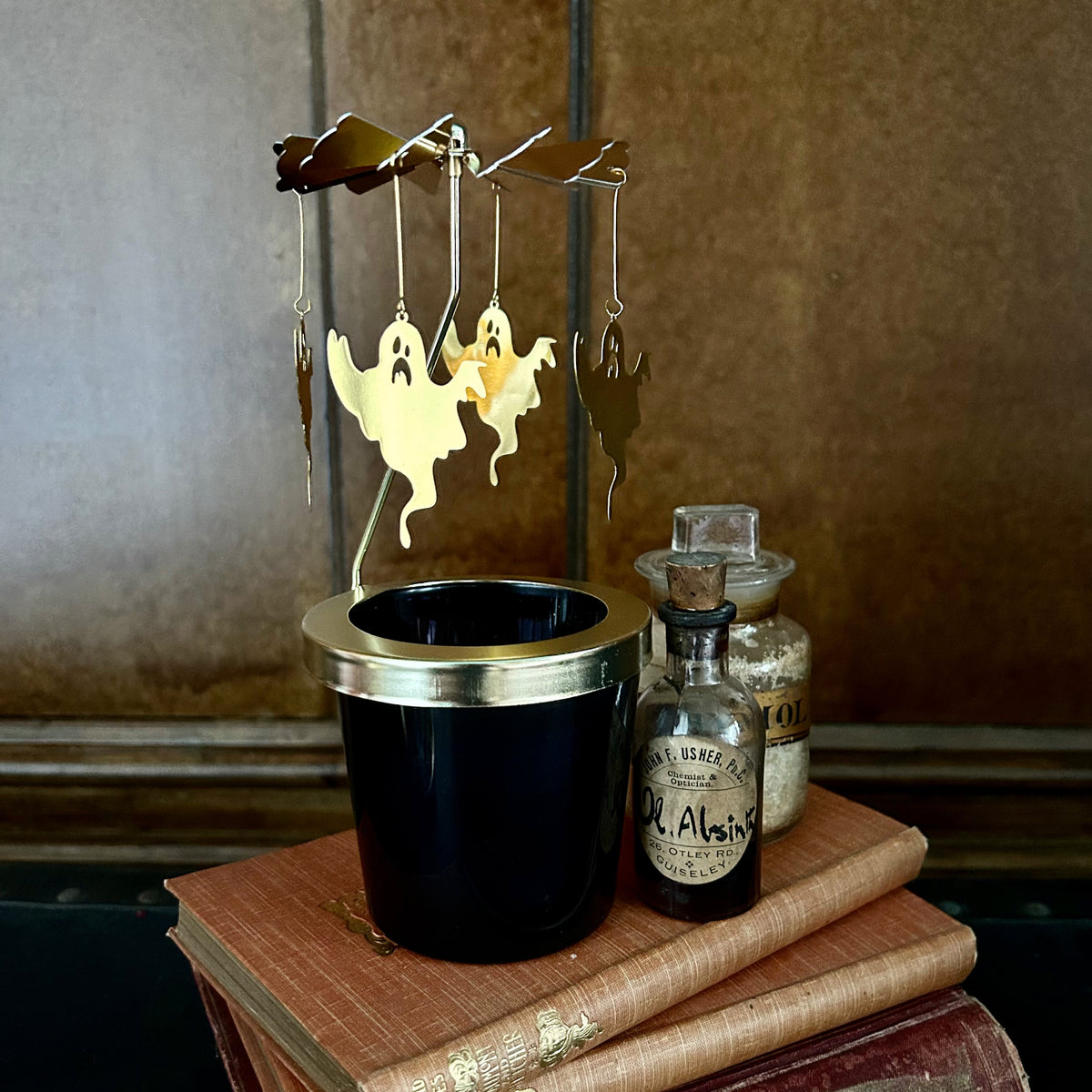 Flying Ghost Candle Carousel – Witches by Helena Garcia