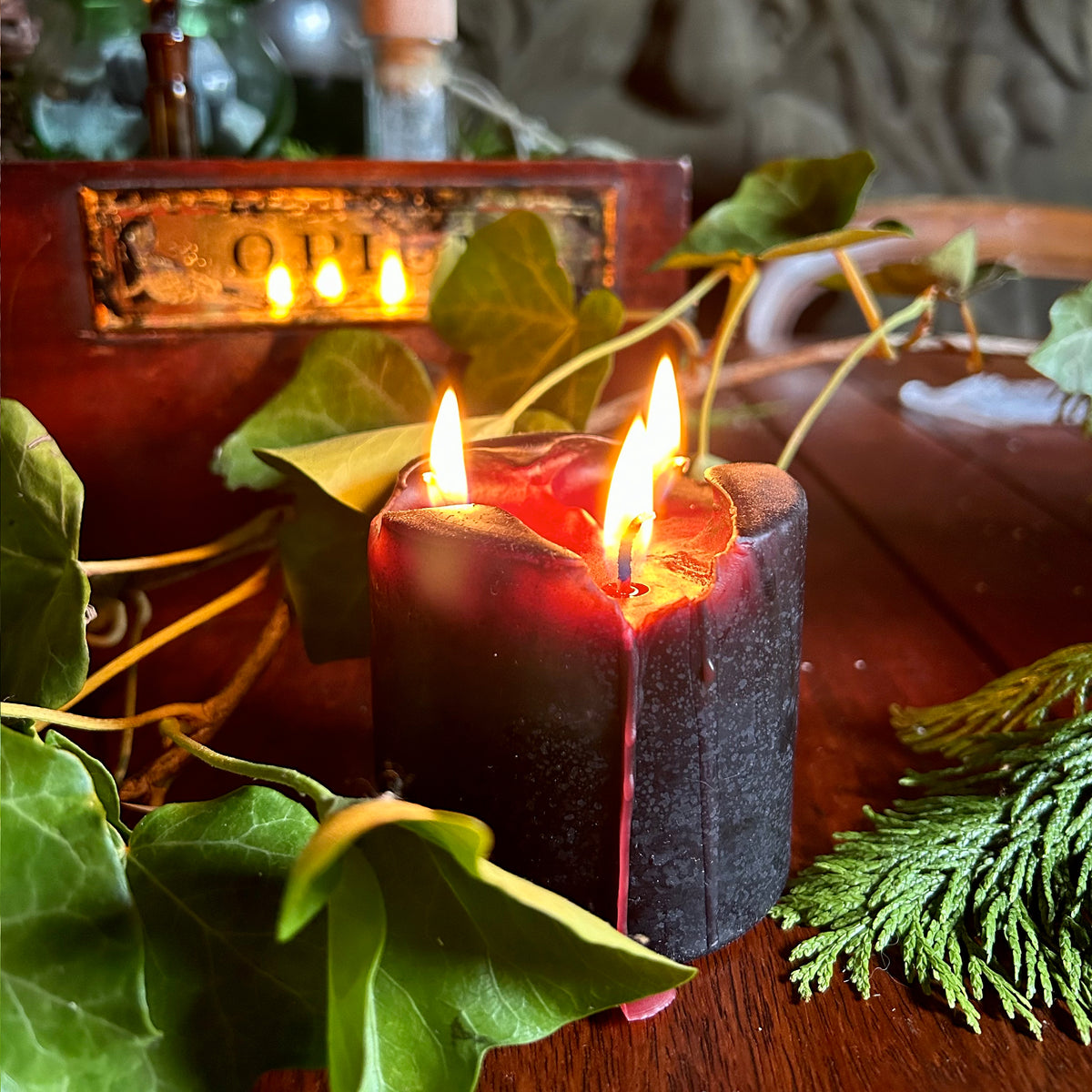 Vampire Tears Pillar Candle – Witches by Helena Garcia