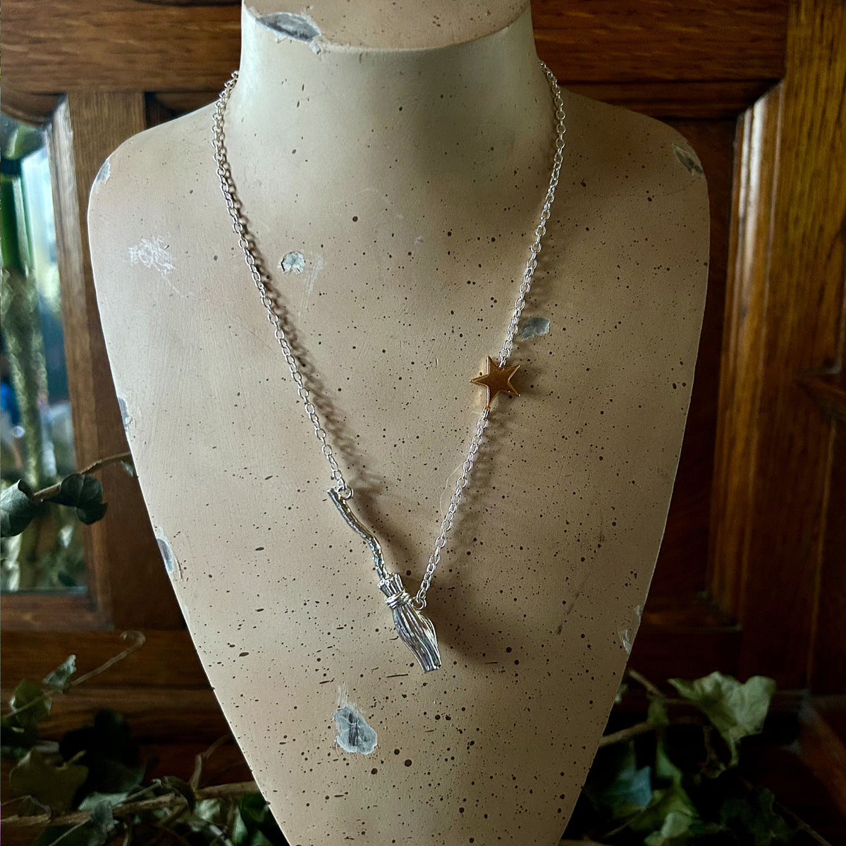 Flying Broomstick Necklace – Witches by Helena Garcia