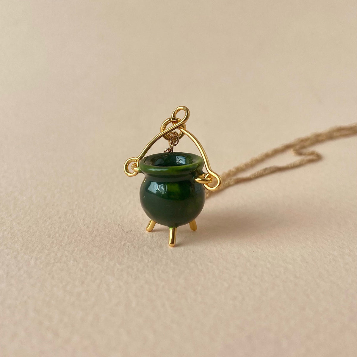 Cauldron Charm Gold or Enamel – Witches by Helena Garcia