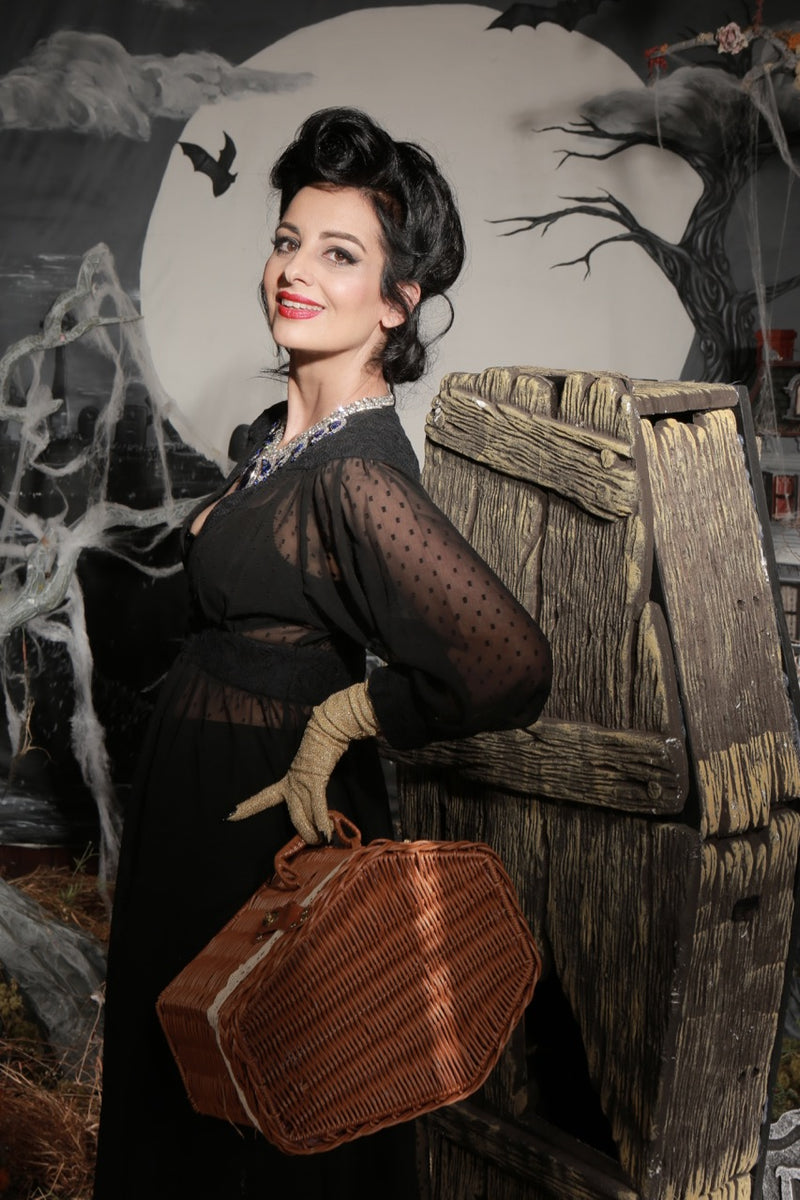Coffin Picnic Basket – Witches by Helena Garcia